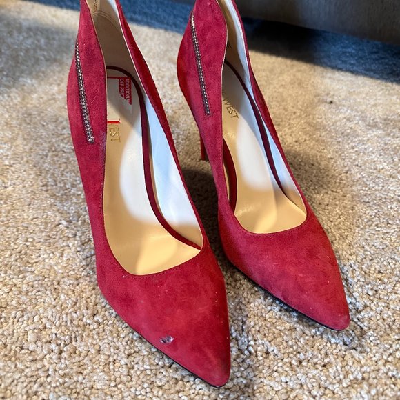 Nine West | Shoes | Nine West Sexy Red High Heel Pointed Toe Shoes ...